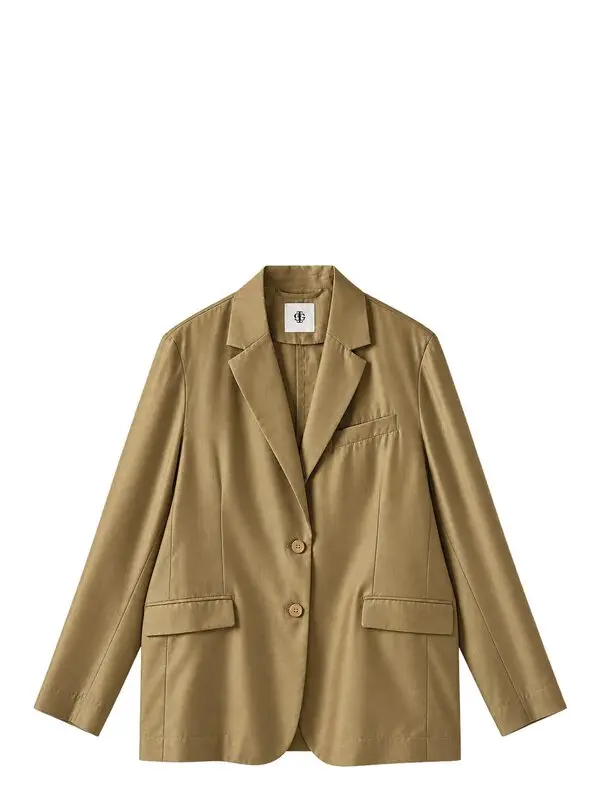 THE GARMENT Eleanor Wool-blend Blazer - Olive