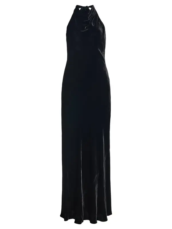 Cara Cara Huntball Silk-blend Velvet Gown - Black