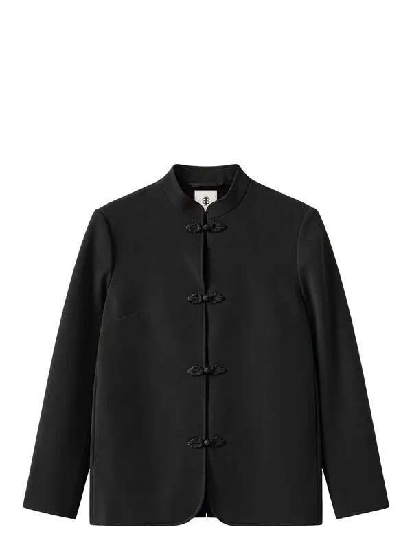 THE GARMENT Crepe Button Jacket - Black