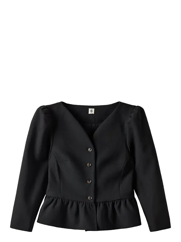 THE GARMENT Lexi Peplum Blazer - Black