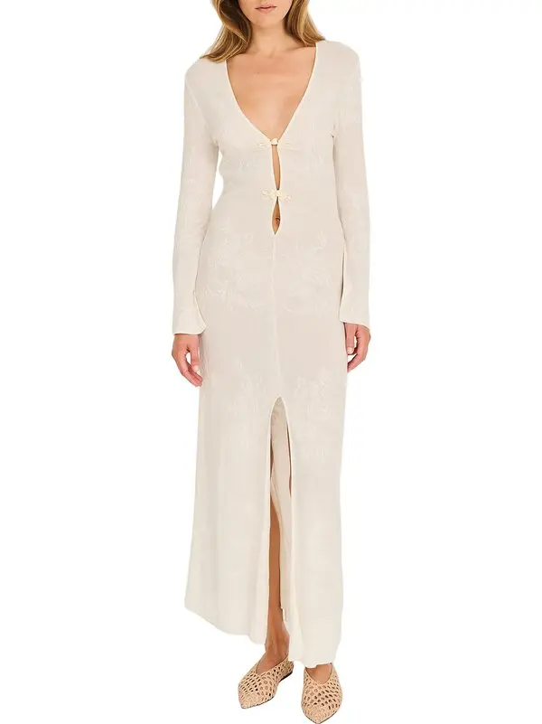 THE GARMENT Desire Cotton Button Maxi Dress - Ivory