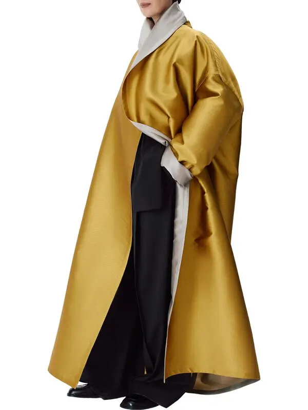 DI STAVNITSER Muse Oversized Reversible Coat - Gold
