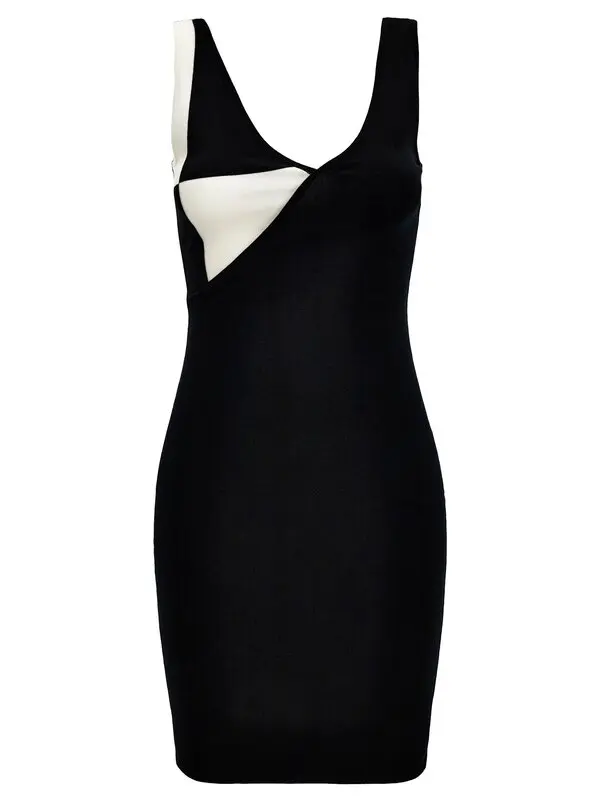 Versace Knit Mini Dress - Black