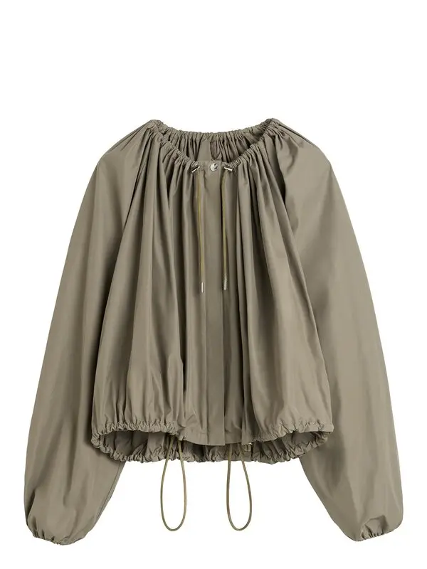 TOTEME Gathered Parachute Shell Coat - Neutral