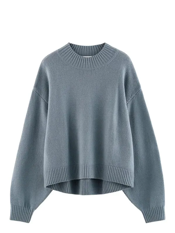 Arakii Knitted Wool Sweater - Grey