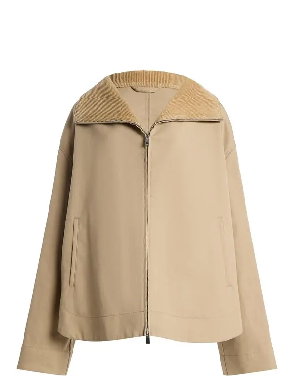 TOTEME Zipped Country Cotton Jacket - Neutral