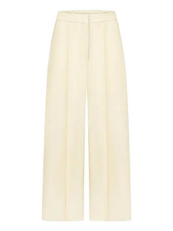 DI STAVNITSER Nera Wool-blend Pants - Ivory