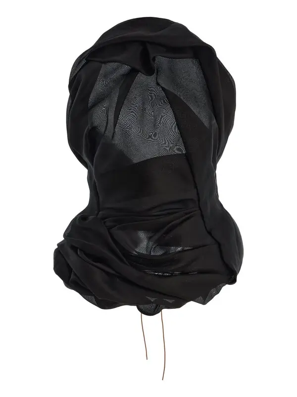 SLOAN Exclusive Sculptural Silk Top - Black