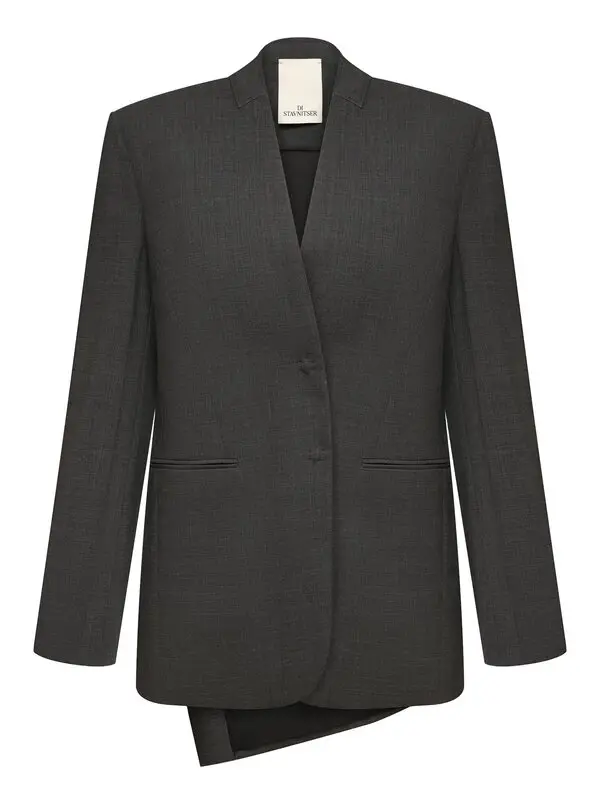 DI STAVNITSER Brera Wool Jacket - Grey