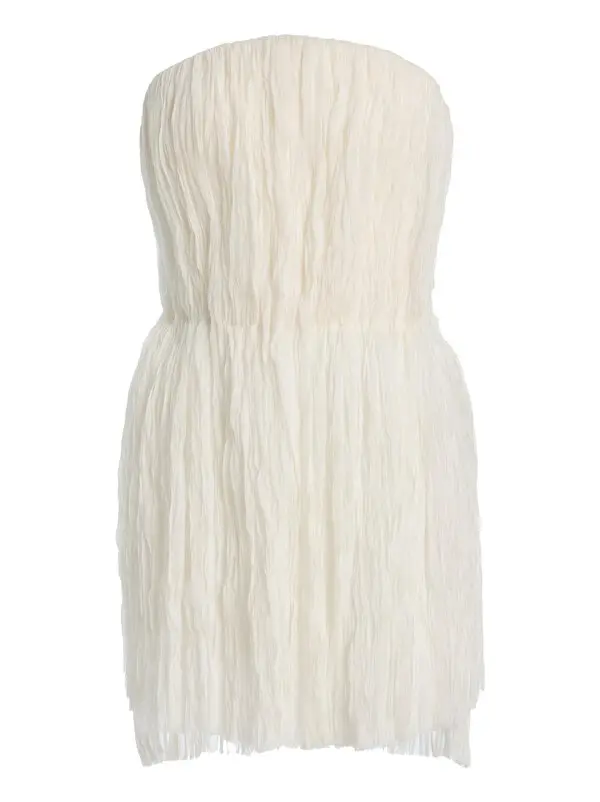 Adam Lippes Isla Delphos Crepon Top - Ivory