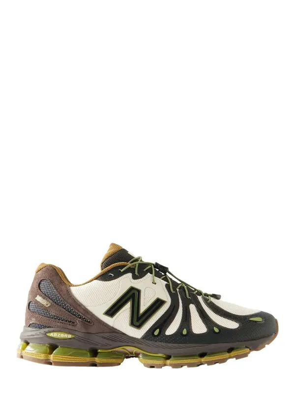 NEW BALANCE 1890 Tpu-trimmed Mesh Sneakers - Beige