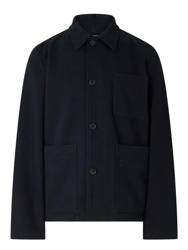 SECOND / LAYER Dubb's Cotton-twill Overshirt - Black