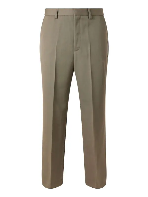 SECOND / LAYER Zooty Straight-leg Wool-twill Suit Trousers - Brown