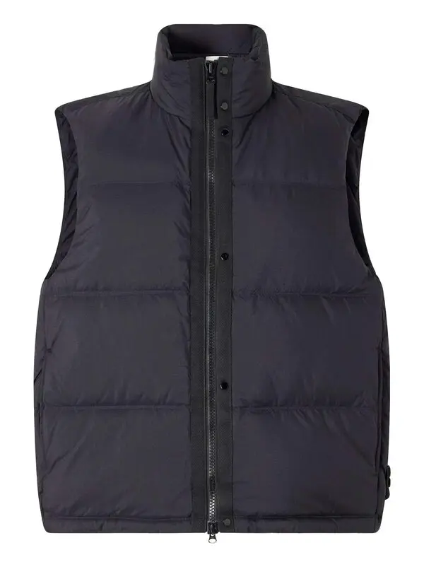Stone Island Matt Quilted Ripstop Down Gilet - Black