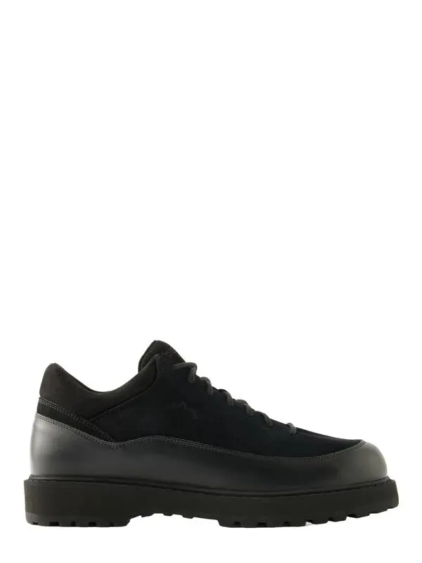 Diemme Cornaro Gala Leather-trimmed Suede Hiking Boots - Black