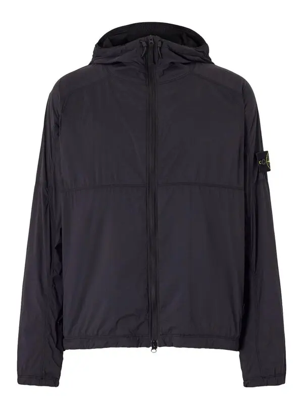 Stone Island Hooded Shell Jacket - Black