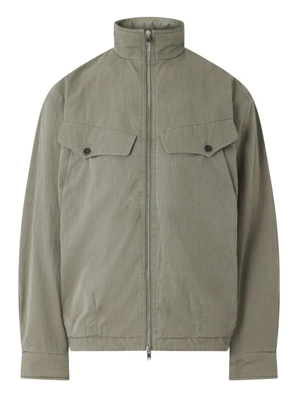 SECOND / LAYER Vet Cotton-blend Ripstop Jacket - Green