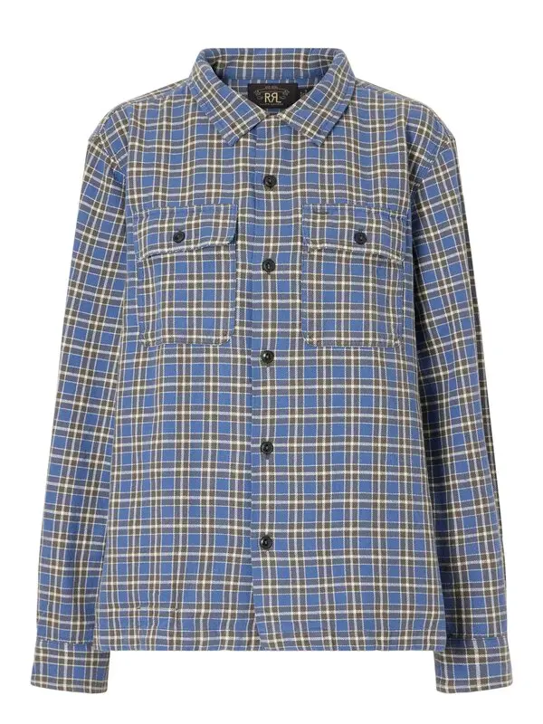 Ralph Lauren Matlock Camp Checked Cotton-twill Shirt - Blue