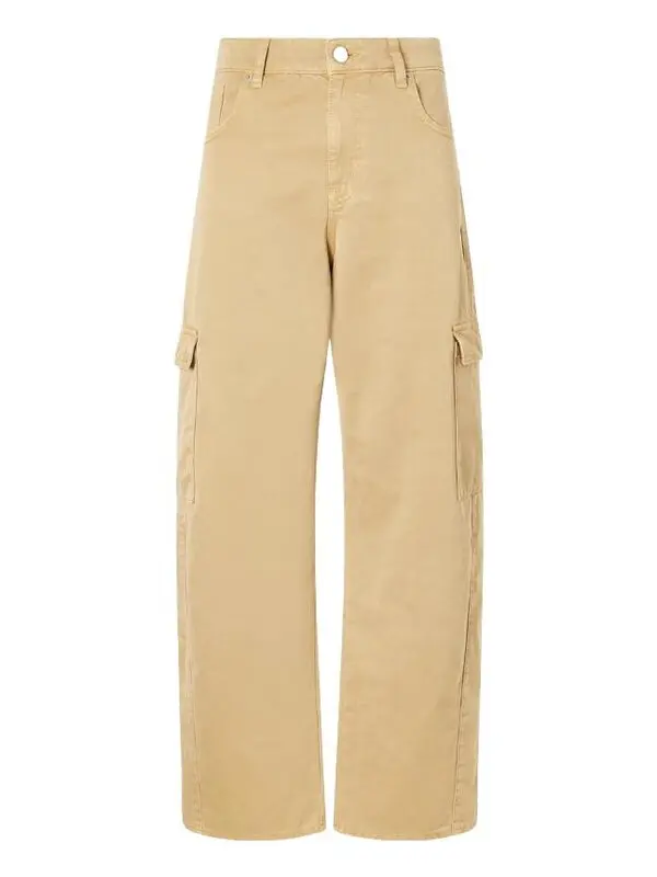 LA LIGNE Cargo Barrel High-waist Wide-leg Jeans - Camel