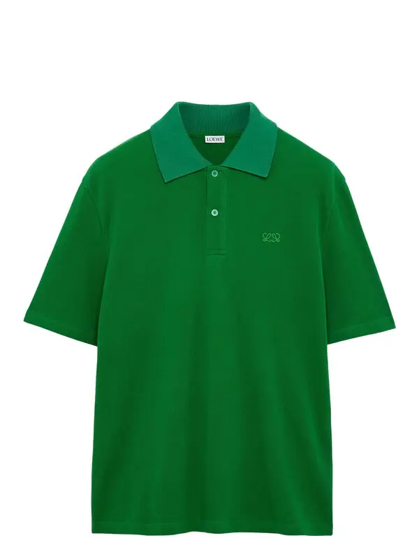 Loewe Stretch-cotton Polo Shirt - Green