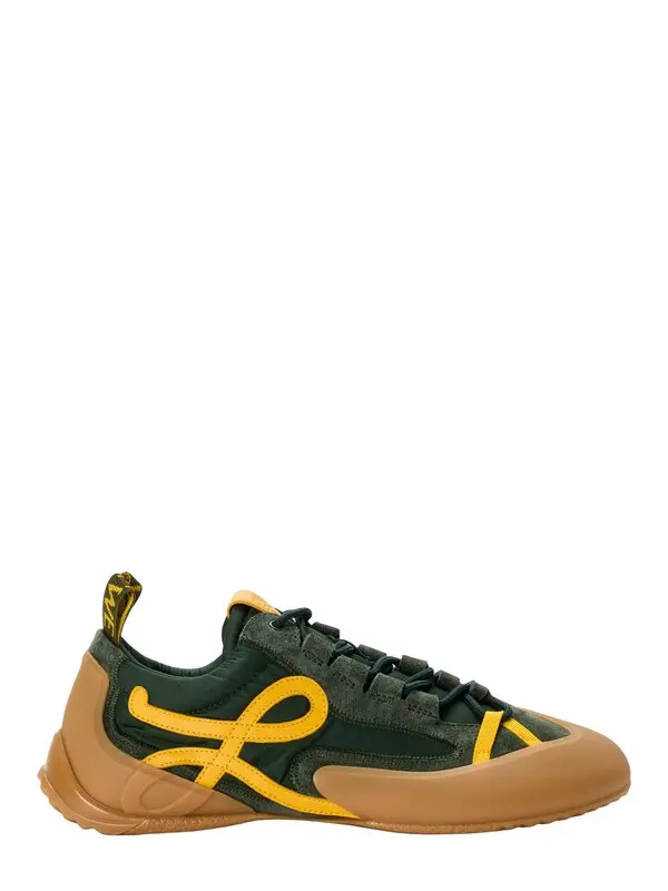 Loewe Suede-nylon Grip Sneakers - Green