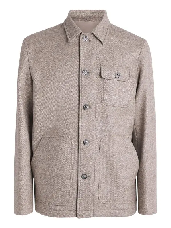 Herno Virgin Wool Jacket - Ivory