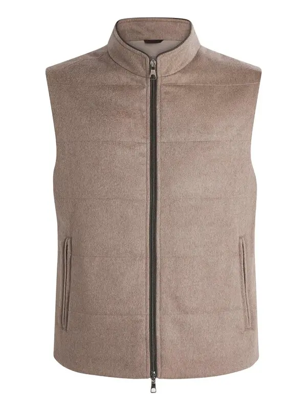 N.peal Cashmere Belgravia Gilet - Brown