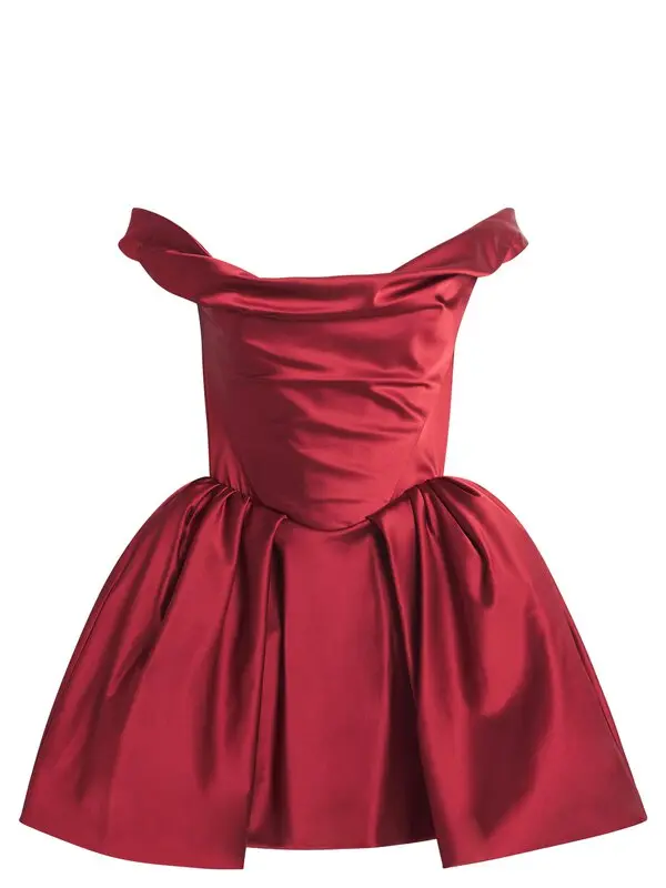 VIVIENNE WESTWOOD Taffeta Bagatelle Mini Dress - Red