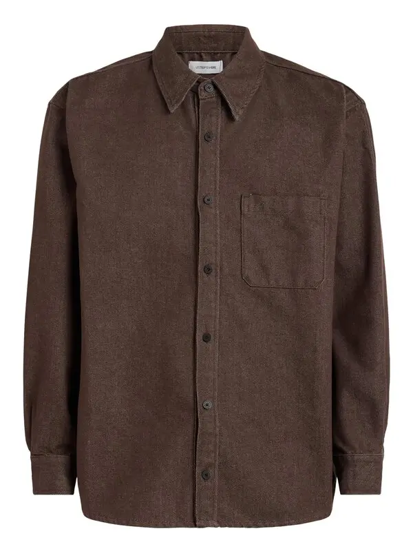 LE17SEPTEMBRE Denim Overshirt - Brown