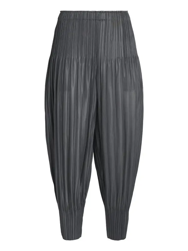 Issey Miyake Fluffy Basics Tapered Trousers - Grey