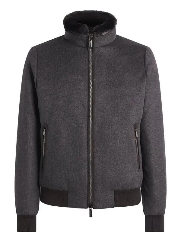 MOORER Cashmere Bellati Down Jacket - Brown