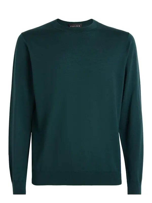 Falke Ultrafine Merino Wool Sweater - Green
