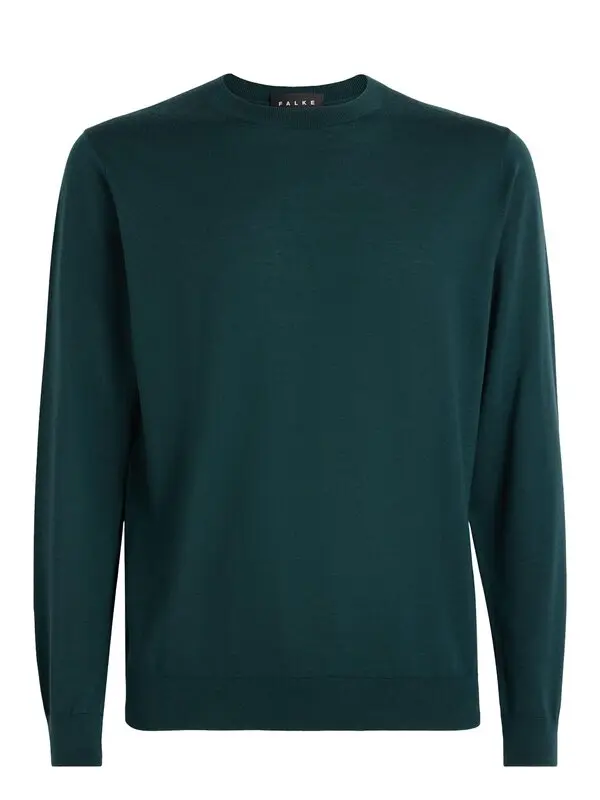 Falke Ultrafine Merino Wool Sweater - Green