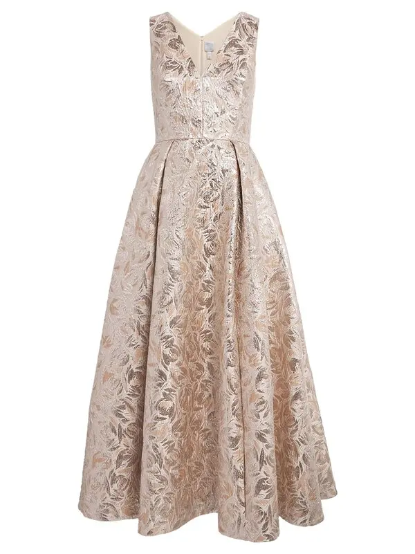 Huishan Zhang Omaya Midi Dress - Gold
