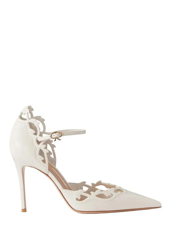 GIANVITO ROSSI Leather Pumps - Neutrals