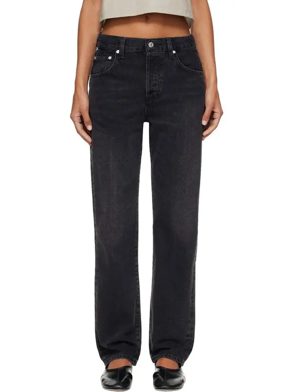 Citizens Of Humanity Loose Straight Jeans - Black