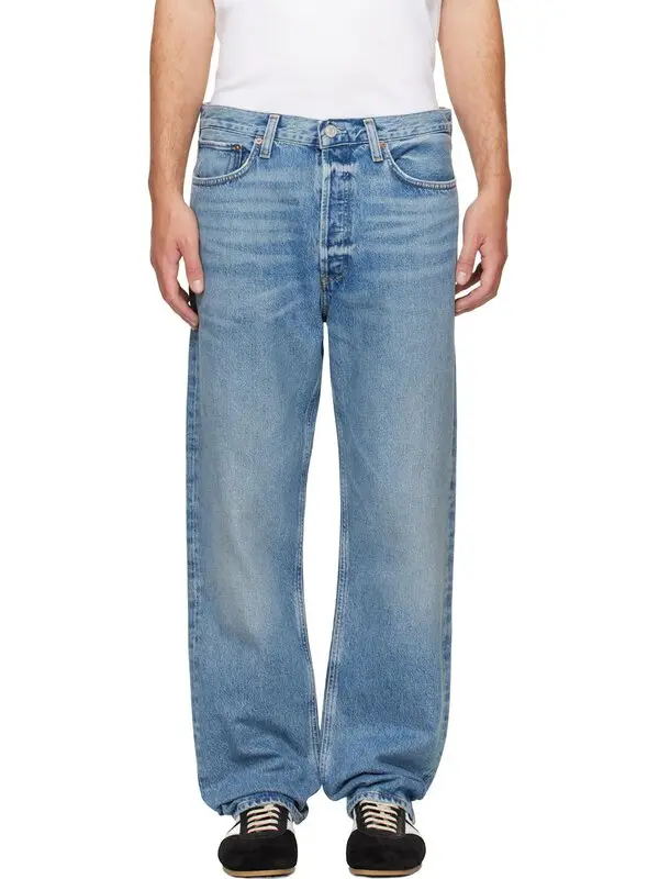 AGOLDE Straight-leg Cotton Jeans - Blue