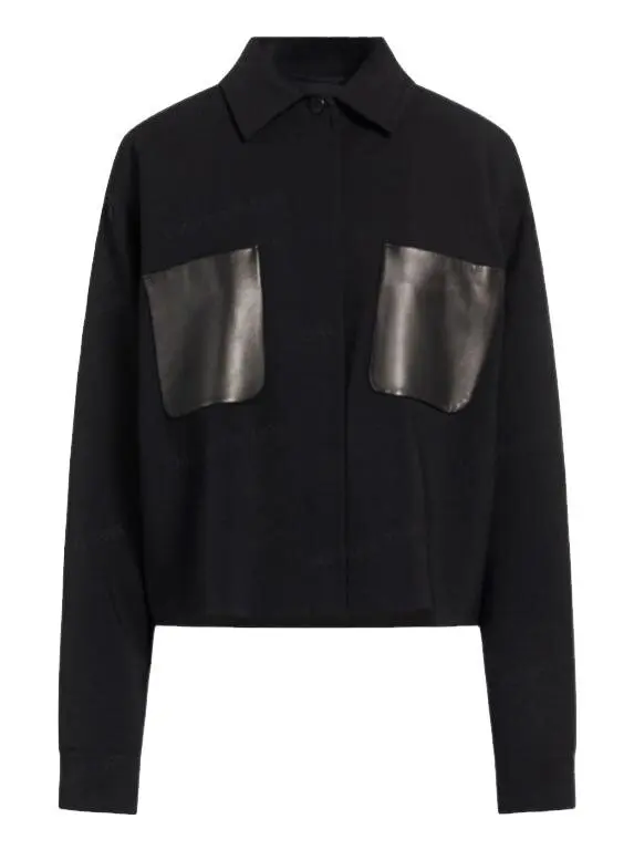 Max Mara Minimalist Longsleeve Wool Shirt - Black