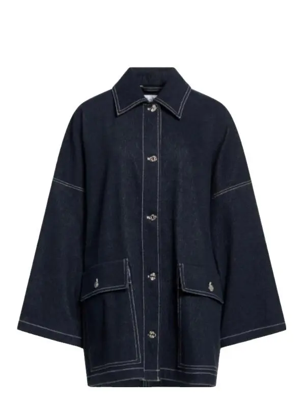 Max Mara Darkwash Denim Jacket - Blue