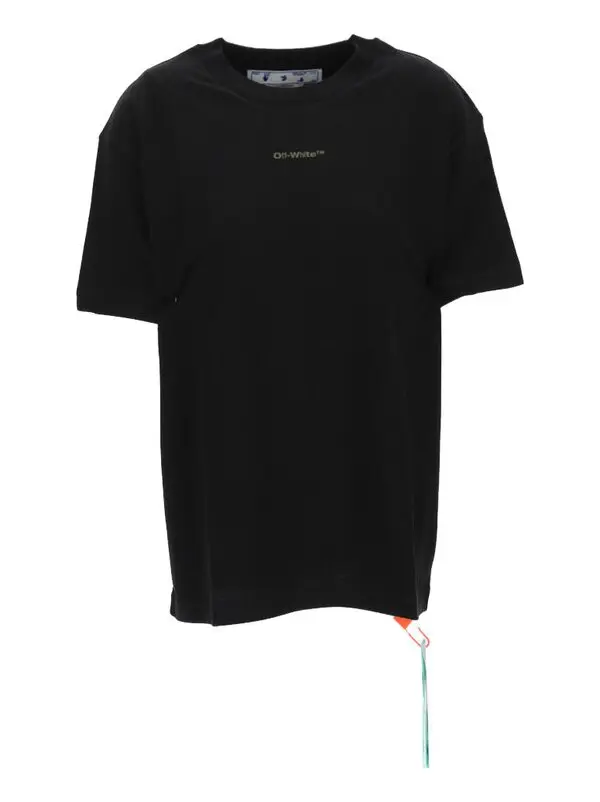 Off-White Arrows-logo Cotton T-shirt - Black