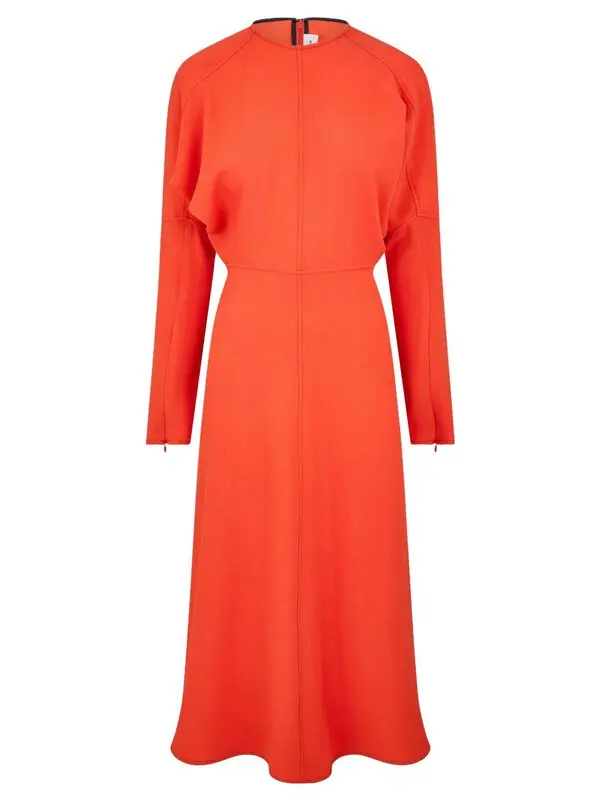 Victoria Beckham Dolman Midi Dress - Orange
