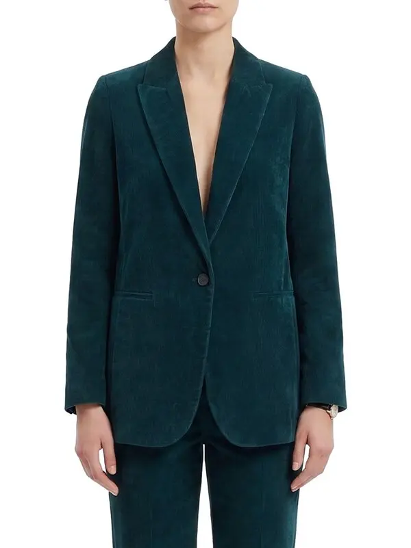 FORTE_FORTE Single Breasted Blazer - Green