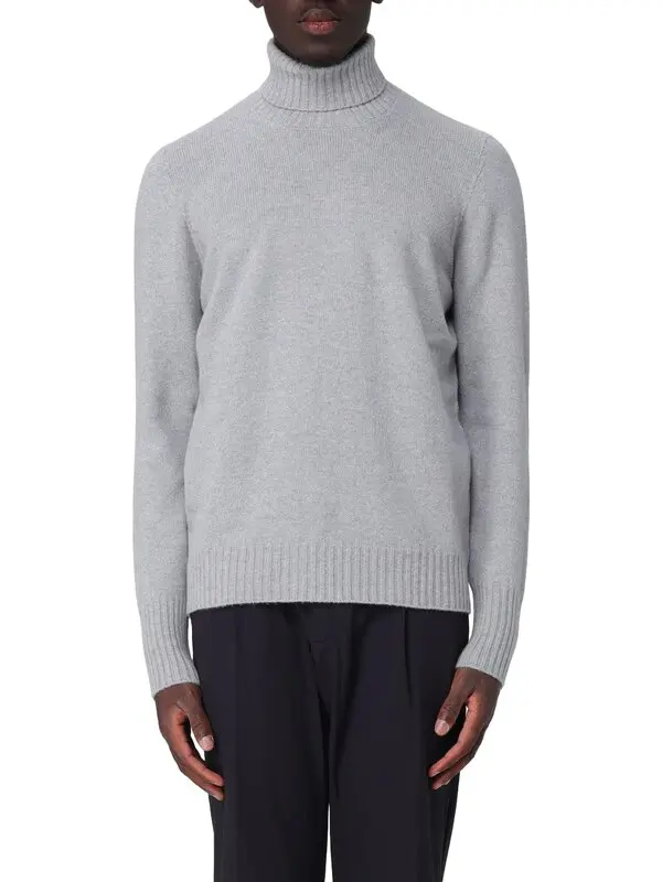 DRUMOHR Long-sleeved Turtleneck In Pure And Soft 100% Lambswool - Grey
