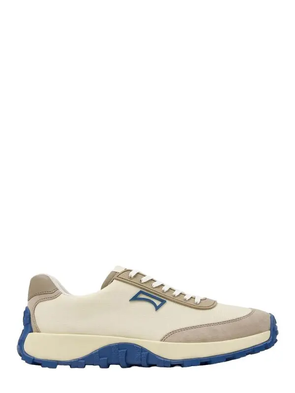 Camper Drift Trail Leather And Suede Sneakers With Vibram Sole - Beige