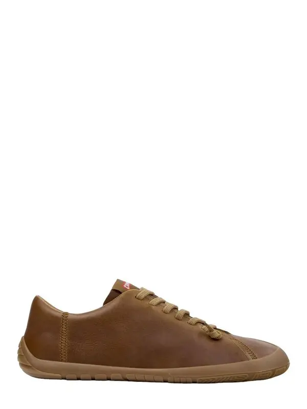 Camper Peu Path+ Slip-on Trainers In Calfskin With Elastic Laces - Brown
