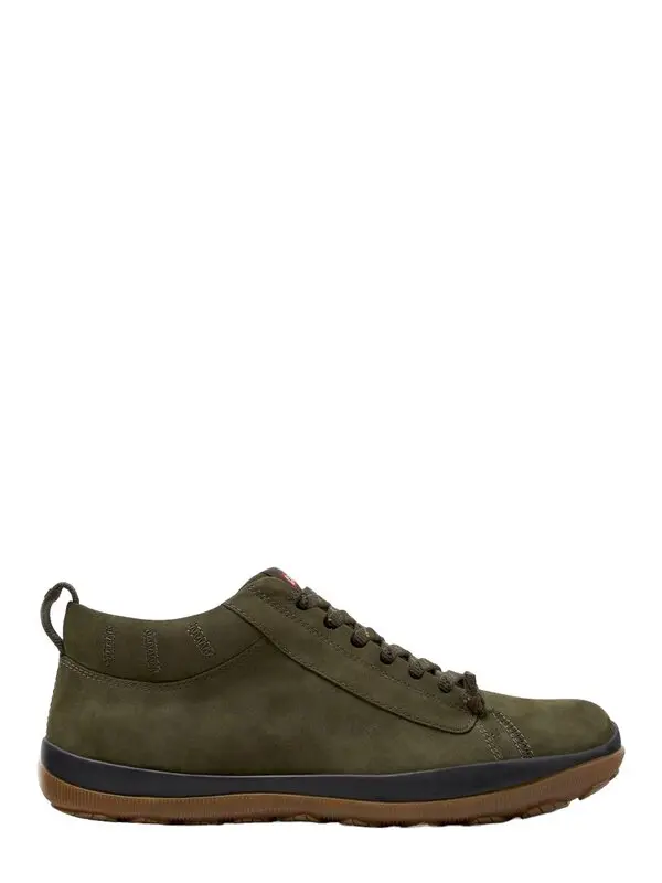 Camper Peu Pista Gm Ankle Boots In Nubuck And Waterproof Gore-tex Fabric - Green
