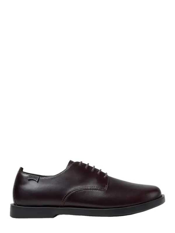 Camper Don Smooth Calfskin Derby Shoes With Xl Extralight® Sole - Brown