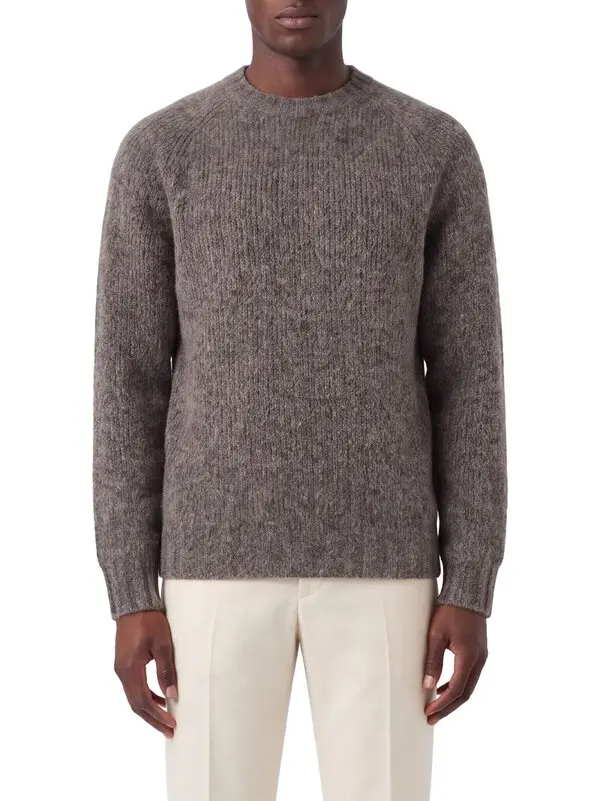 Brunello Cucinelli Cashmere And Silk Blend Crewneck Sweater - Brown