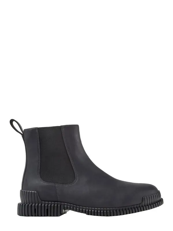 Camper Pix Smooth Leather Chelsea Boots With Elasticised Ankle And Pull Tab - Grey