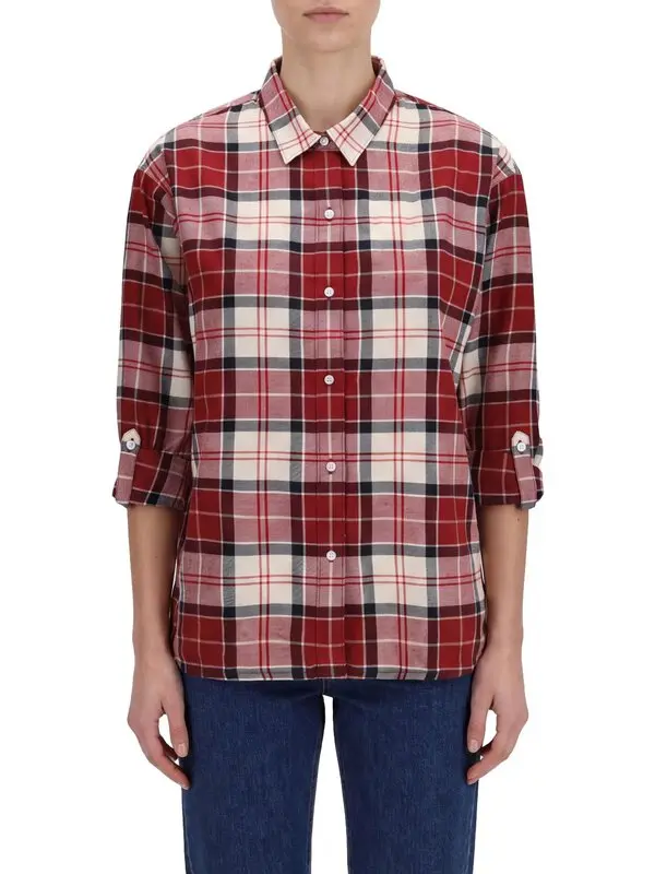 Barbour Relaxed Fit Long-sleeved Check Cotton Shirt - Blue